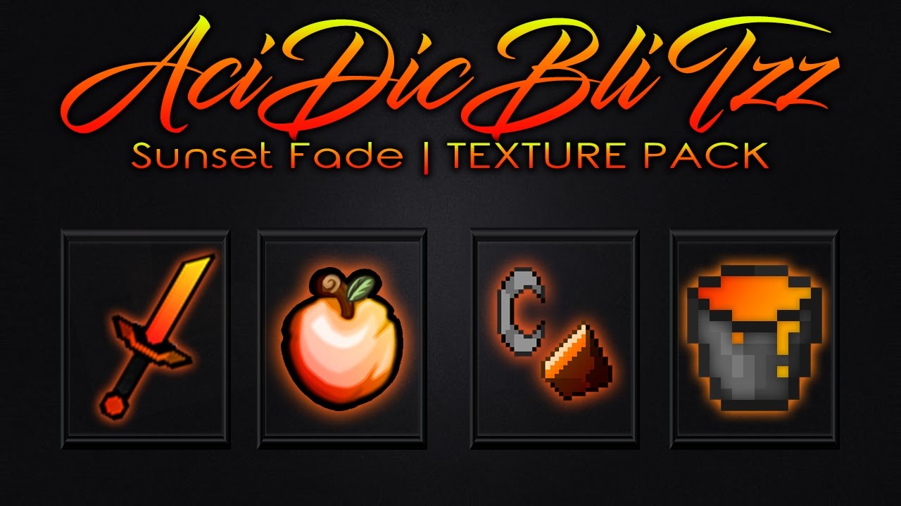 AciDicBliTzz Sunset Fade | TEXTURE PACK | AERORZ | MINECRAFT - YouTube