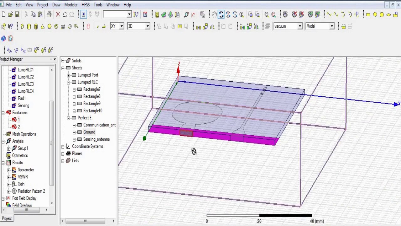 A Reconfigurable Cognitive radio antenna design - YouTube