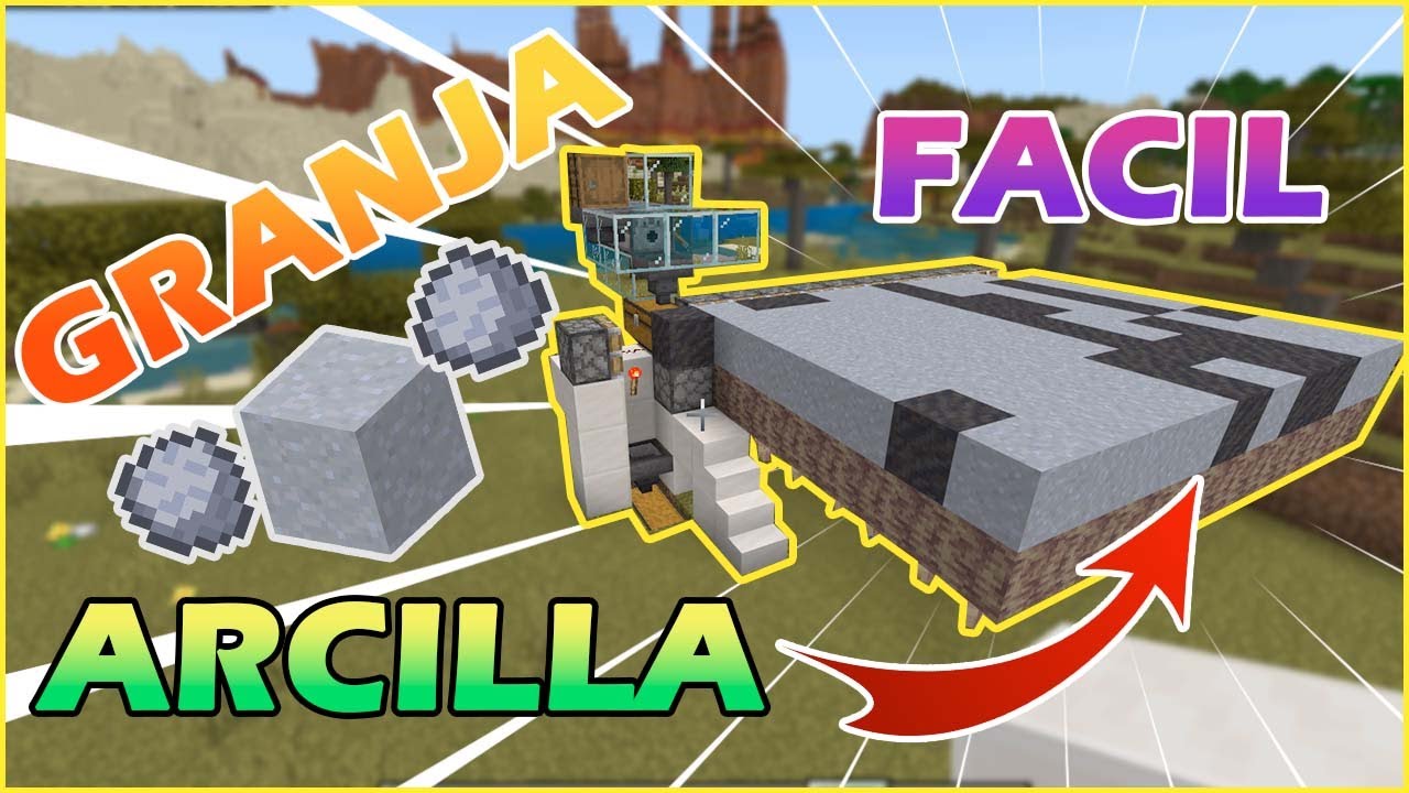 MINECRAFT / COMO HACER GRANJA DE ARCILLA / FACIL - YouTube