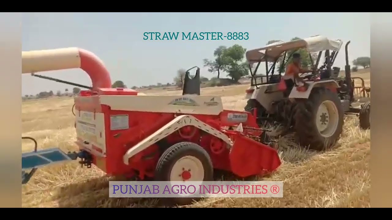 स्ट्रॉ रीपर थ्रेशर STRAW REAPER THERSHER - YouTube