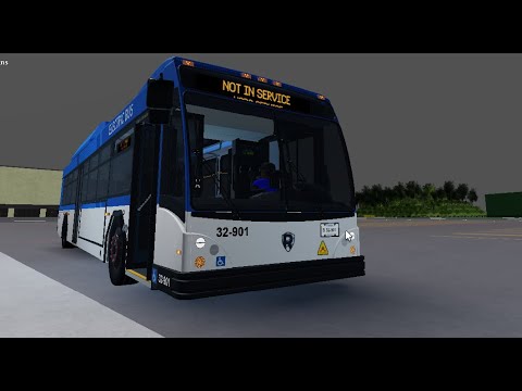 RTA Roblox Gillig BRT EV Conversion On Route 42 To Parc Jerry - YouTube