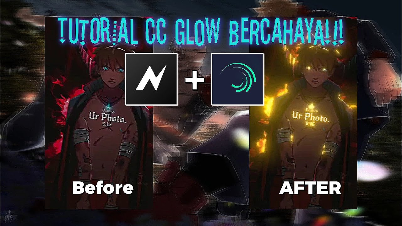 TUTORIAL CC GLOW BERCAHAYA DI ALIGHT MOTION+NODE VIDEO! SIMPLE DAN ...