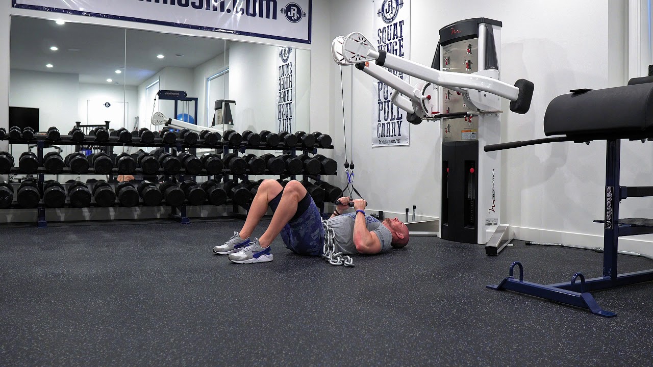 Supine Row with Dual Handle - YouTube