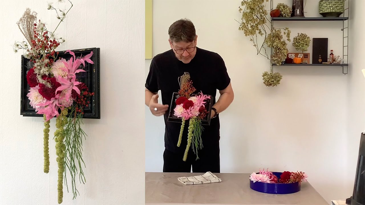 How To Make A Floral Frame Design - YouTube