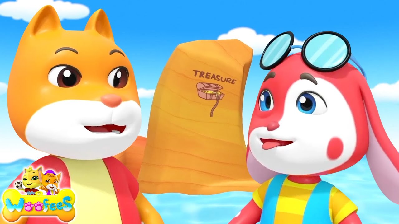 보물 찾기,할로윈 캠프 그리고 아이들을위한 더 많은 코미디 만화 시리즈- Woofees - YouTube