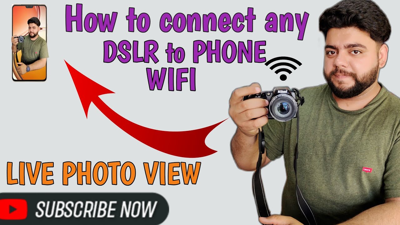 How to connect DSLR to mobile without cable | Use your Mobile phone As ...