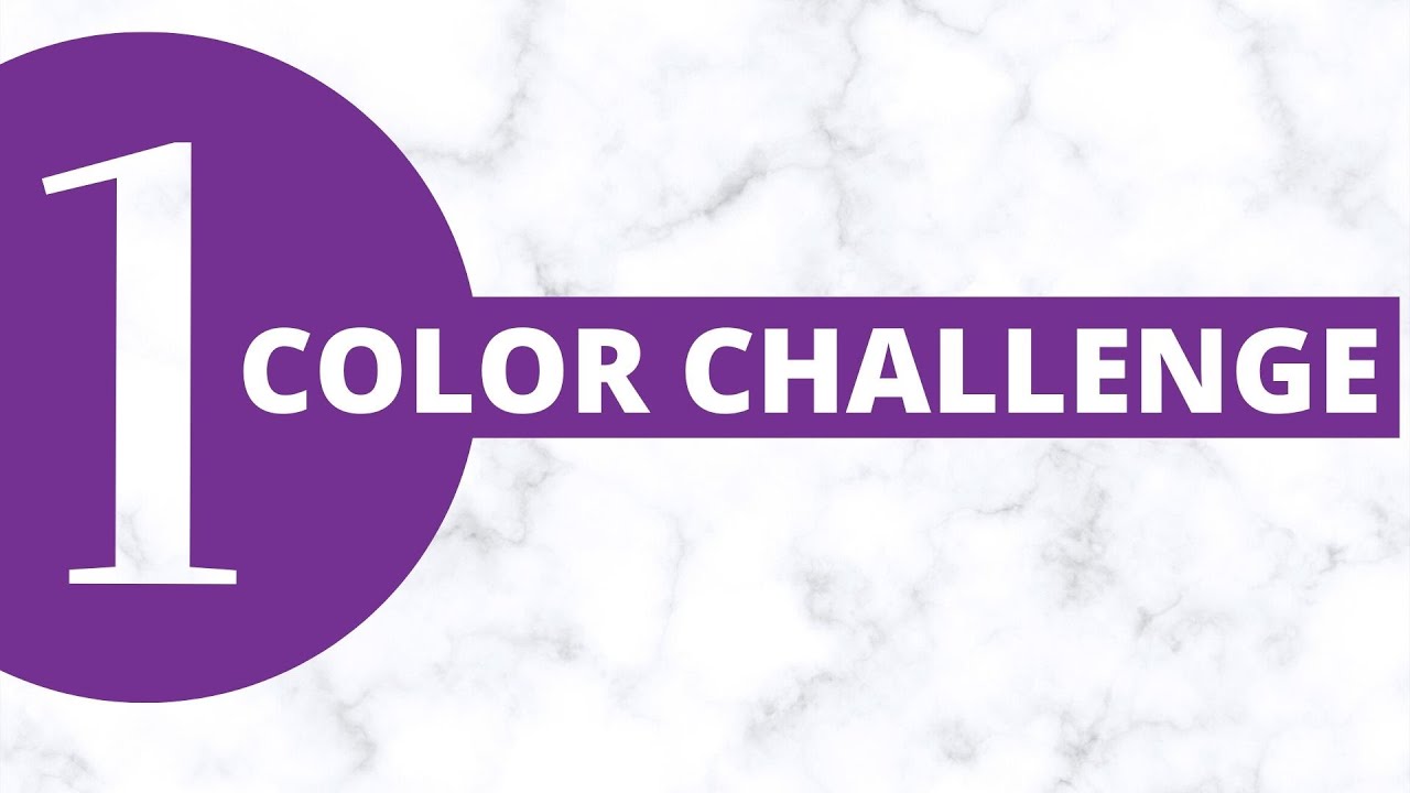 ONE COLOR CHALLENGE??!! *unexpectedly* - YouTube