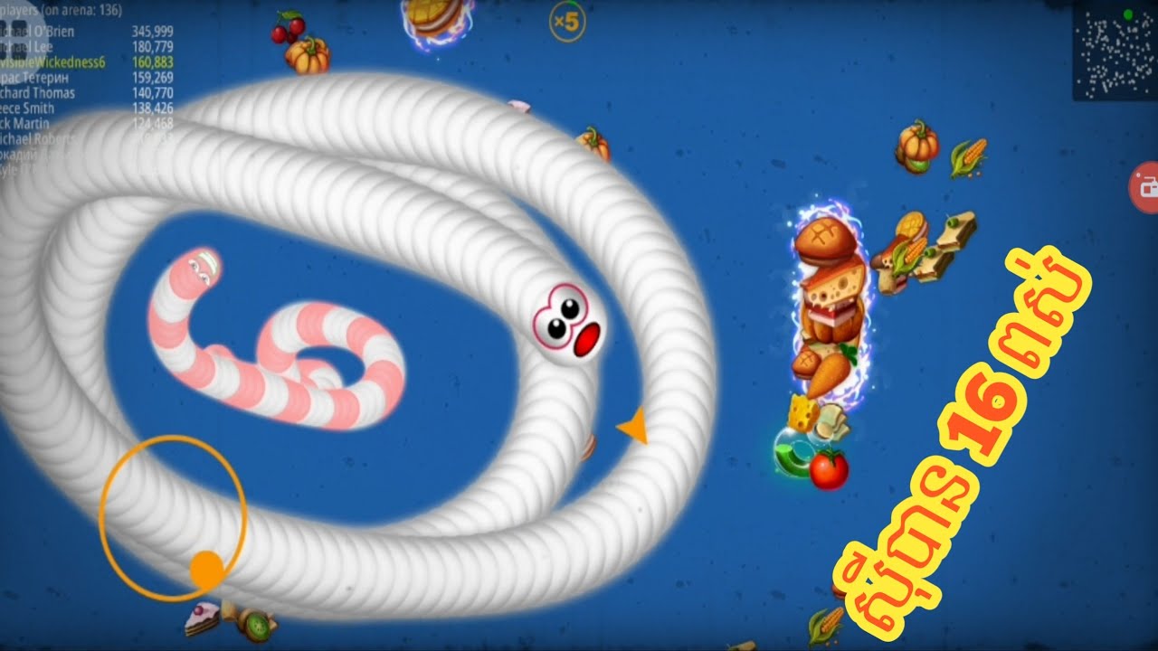 Playing Worm Zone.io Big Big - YouTube