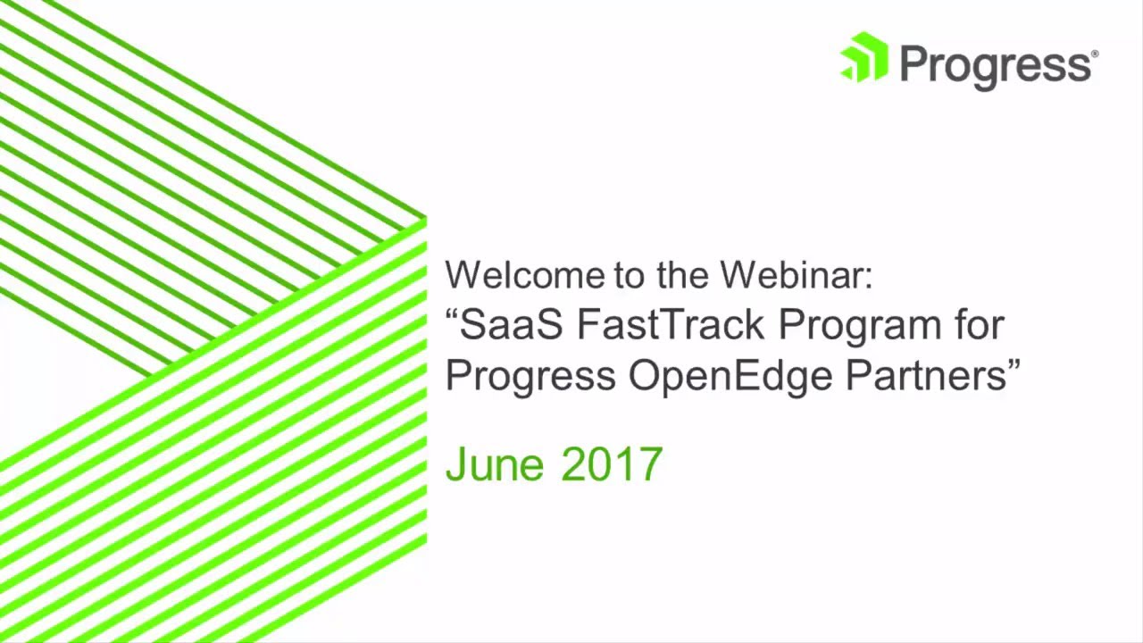 SaaS FastTrack Program for Progress OpenEdge Partners - YouTube
