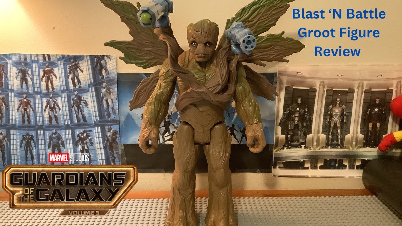 Guardians of the Galaxy Vol. 3 Titan Hero Blast ‘N Battle Groot Figure ...