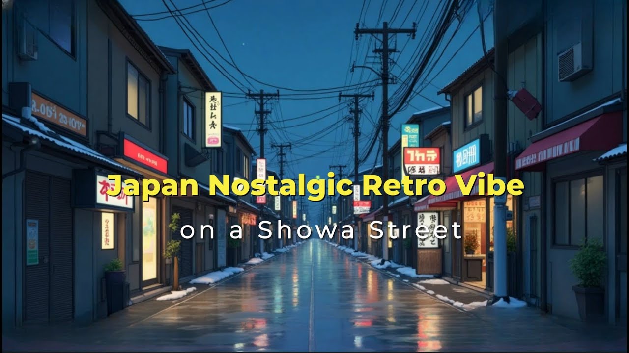 Japan Nostalgic Retro Vibe on a Showa Street 懐かしの昭和ストリートを歩く #lofihiphop ...