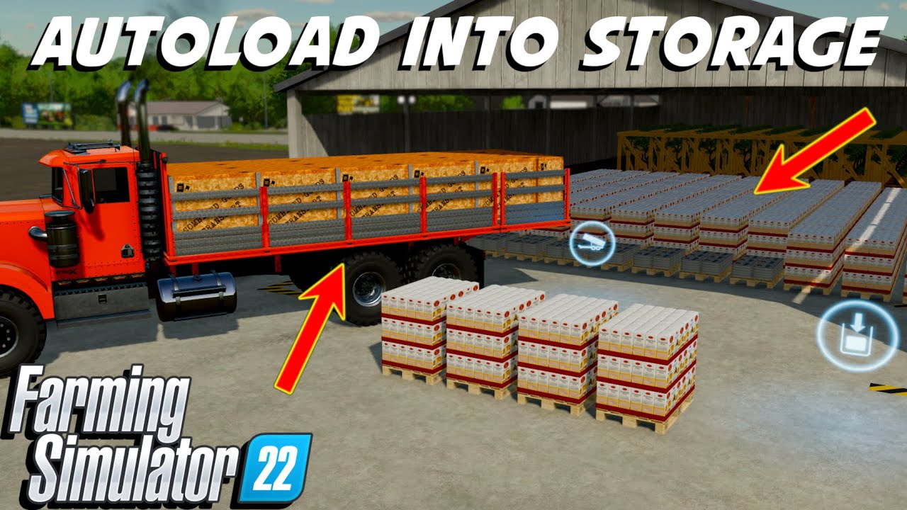 How To Empty Autoload Trailers Into Storage Buildings - YouTube