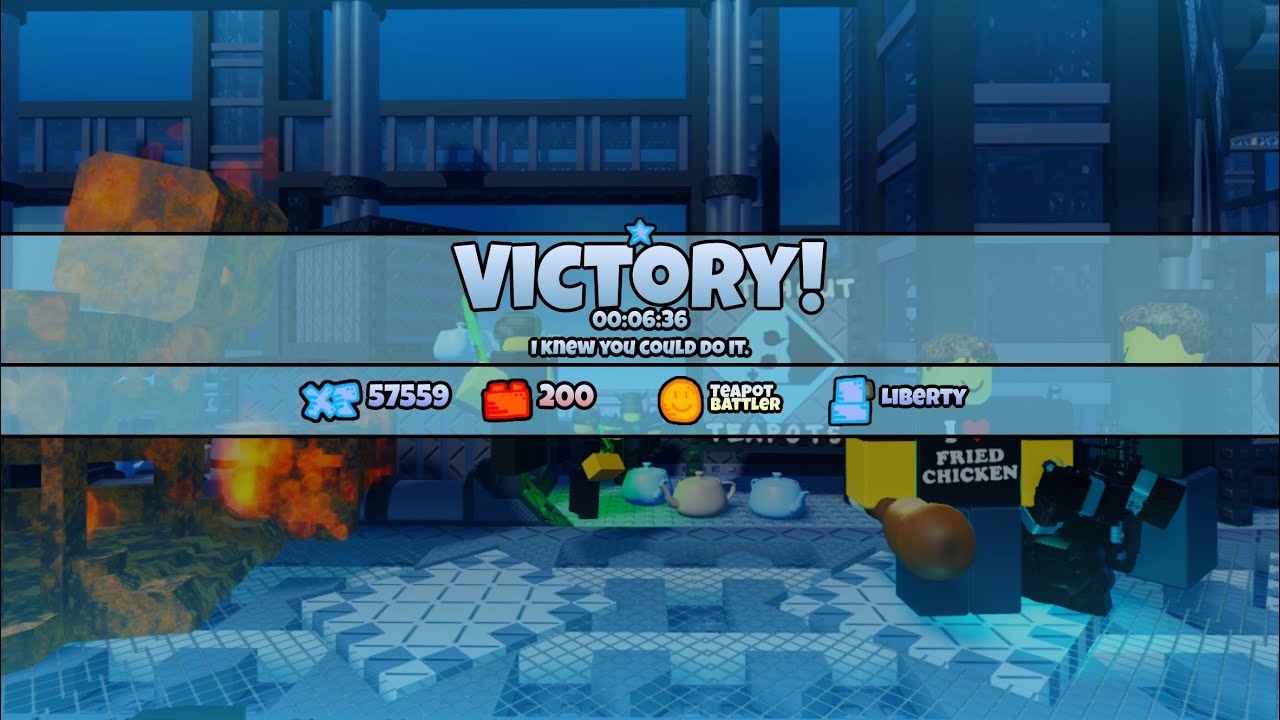 Beating 1 Star Teapots of Utopia (Normal) | Roblox The Battle Bricks ...