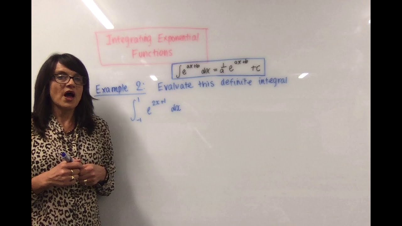 Integrating an Exponential function by evaluating the definite integral ...