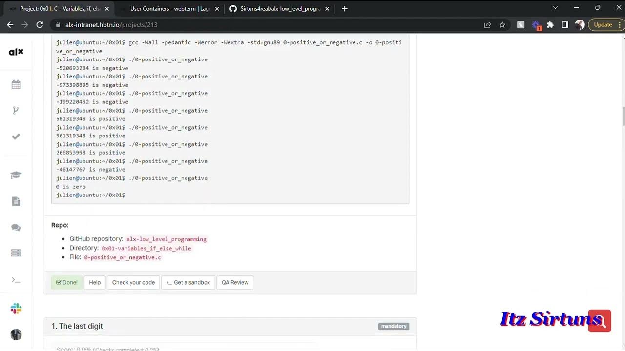 0x01 C Variables If Else While Youtube