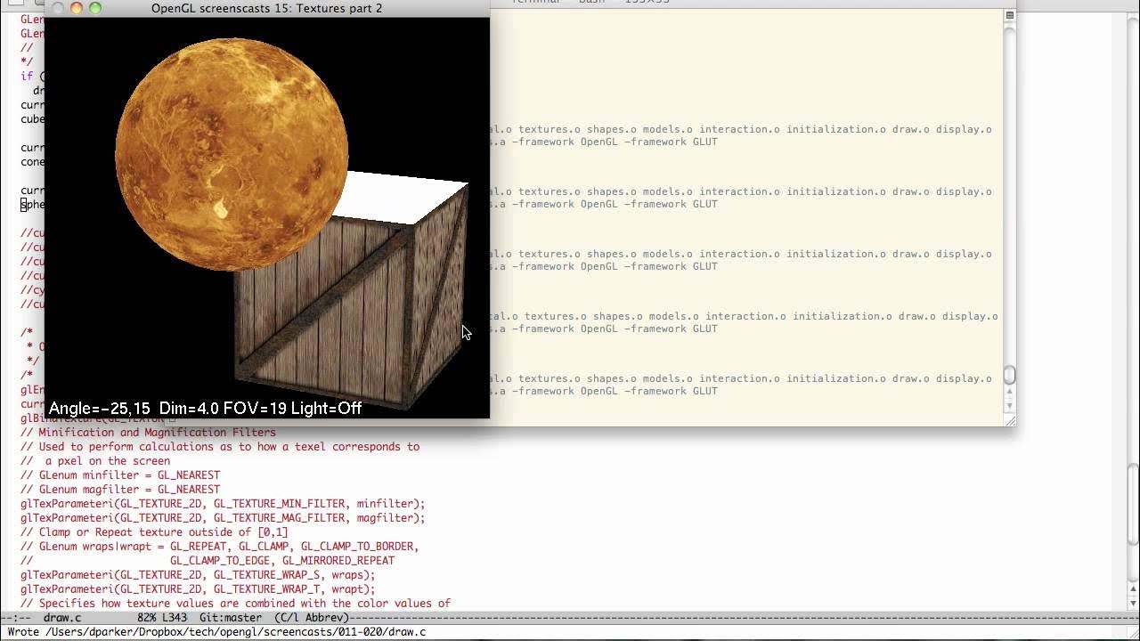 OpenGL Tutorial | OpenGL Screencast Video Tutorial HD 15: Textures part 2 - YouTube
