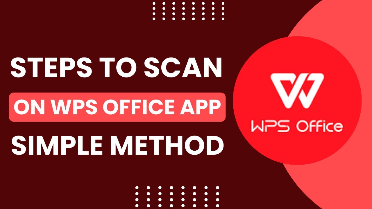How To Scan On WPS Office App ! - YouTube