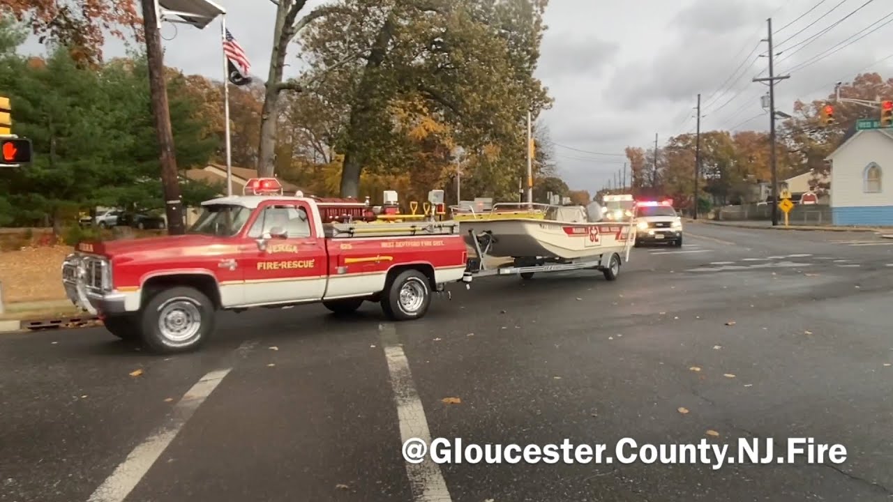 West Deptford Brush 625 Marine 6-2 Deputy 601 & Squad 613 Responding ...