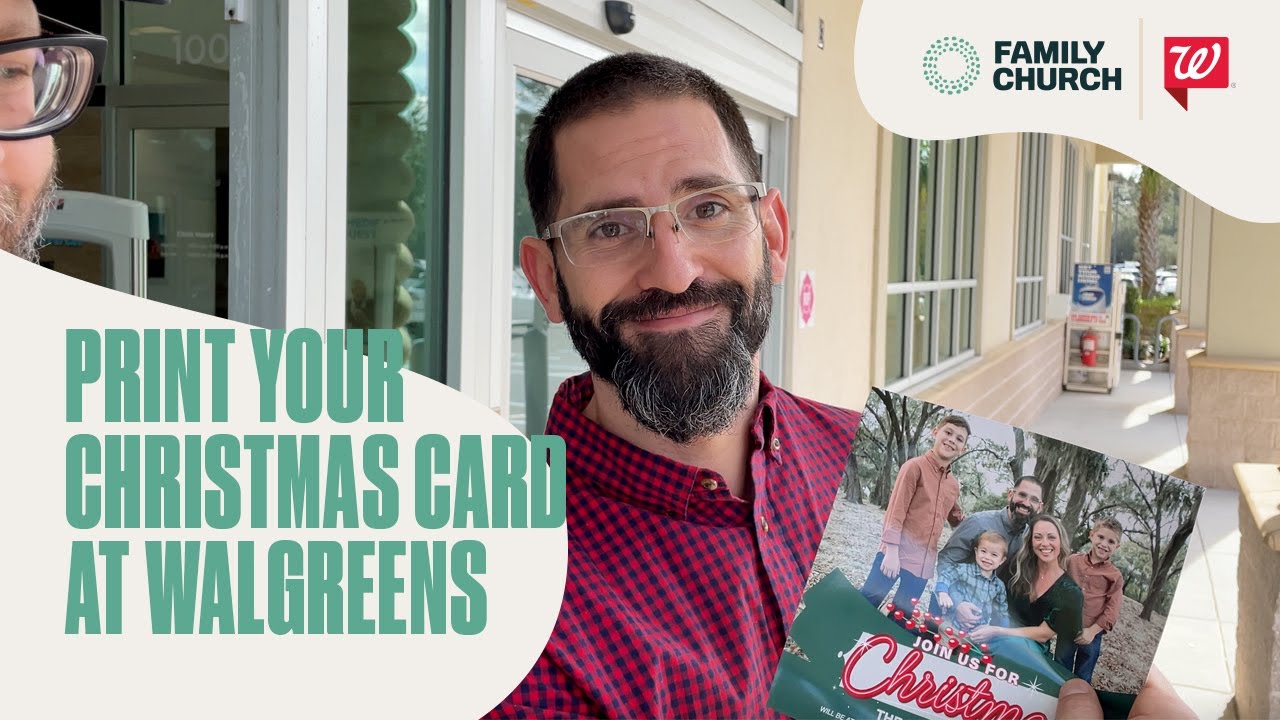 Print your Christmas Card Invite at Walgreens - YouTube