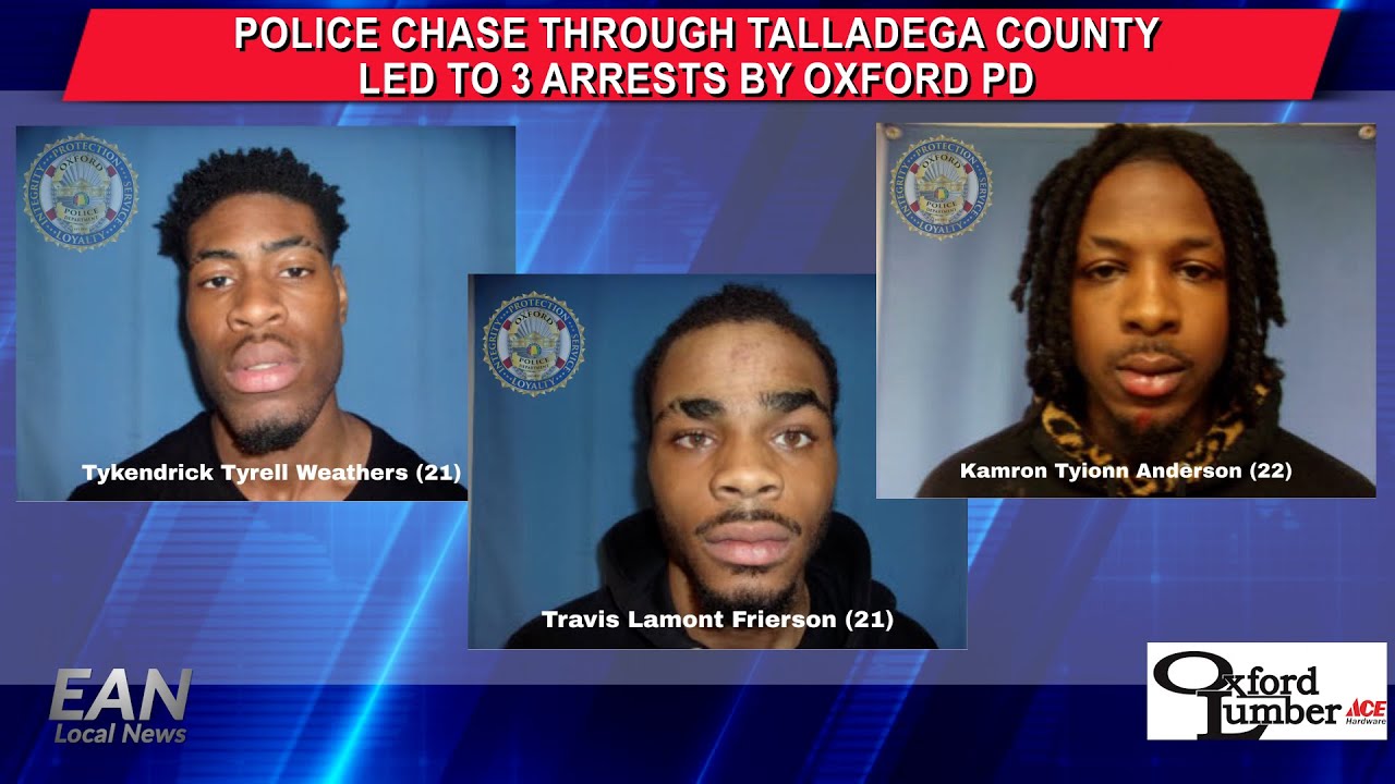 Police chase through Talladega County Wednesday Afternoon leads to ...