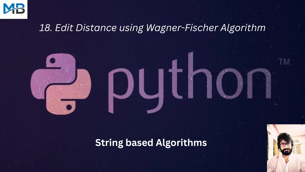 18. Edit Distance using Wagner-Fischer Algorithm - YouTube
