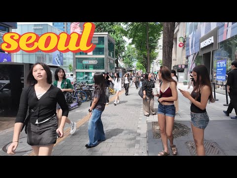Hongdae Street Walking tour. Seoul City Korea 4k City Tour