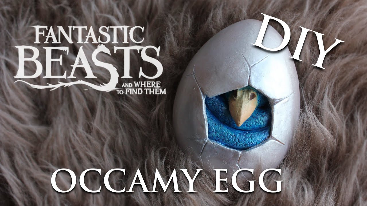 Occamy egg hatchling | Tutorial | DIY | Fantastic Beasts and were to ...