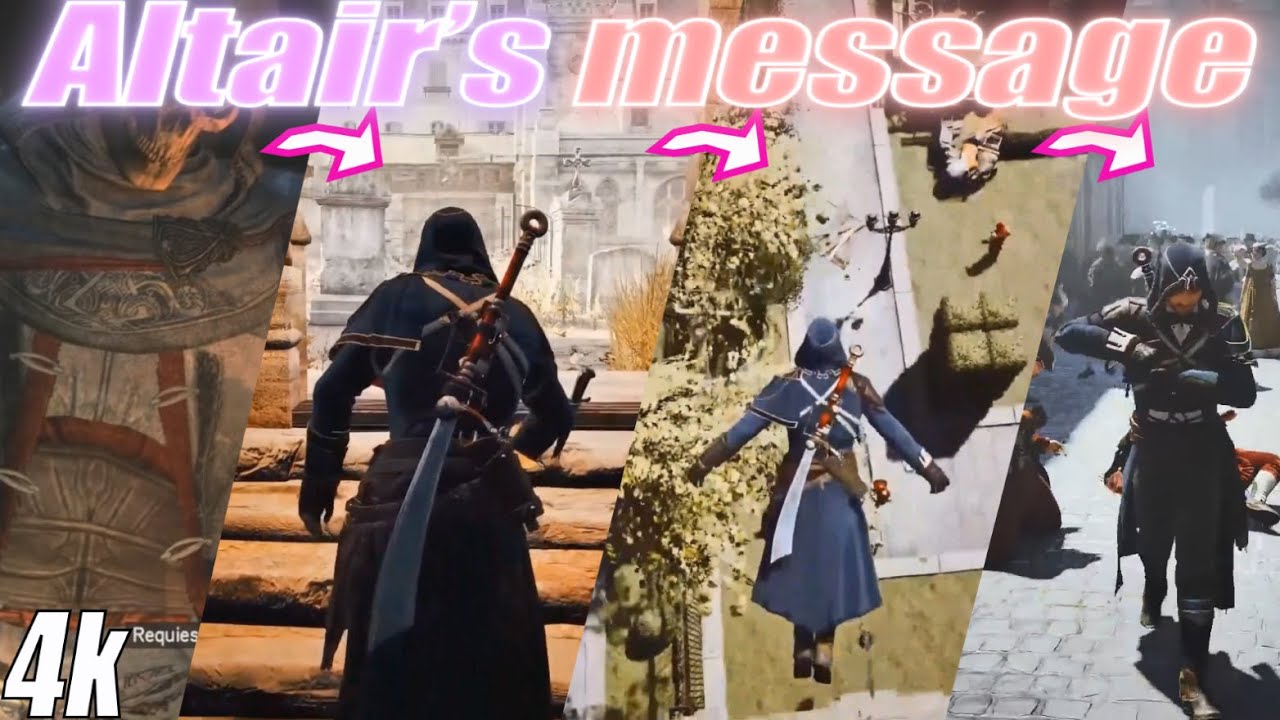 Assassins creed | Altair's Message | Rapture 4k [Edit] - YouTube