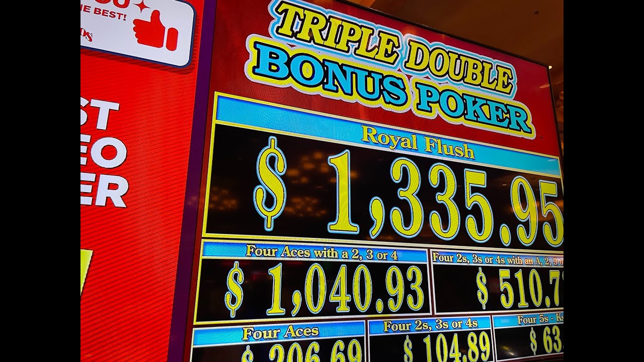 Video Poker: Triple Double Bonus Poker Progressive Play Session - YouTube