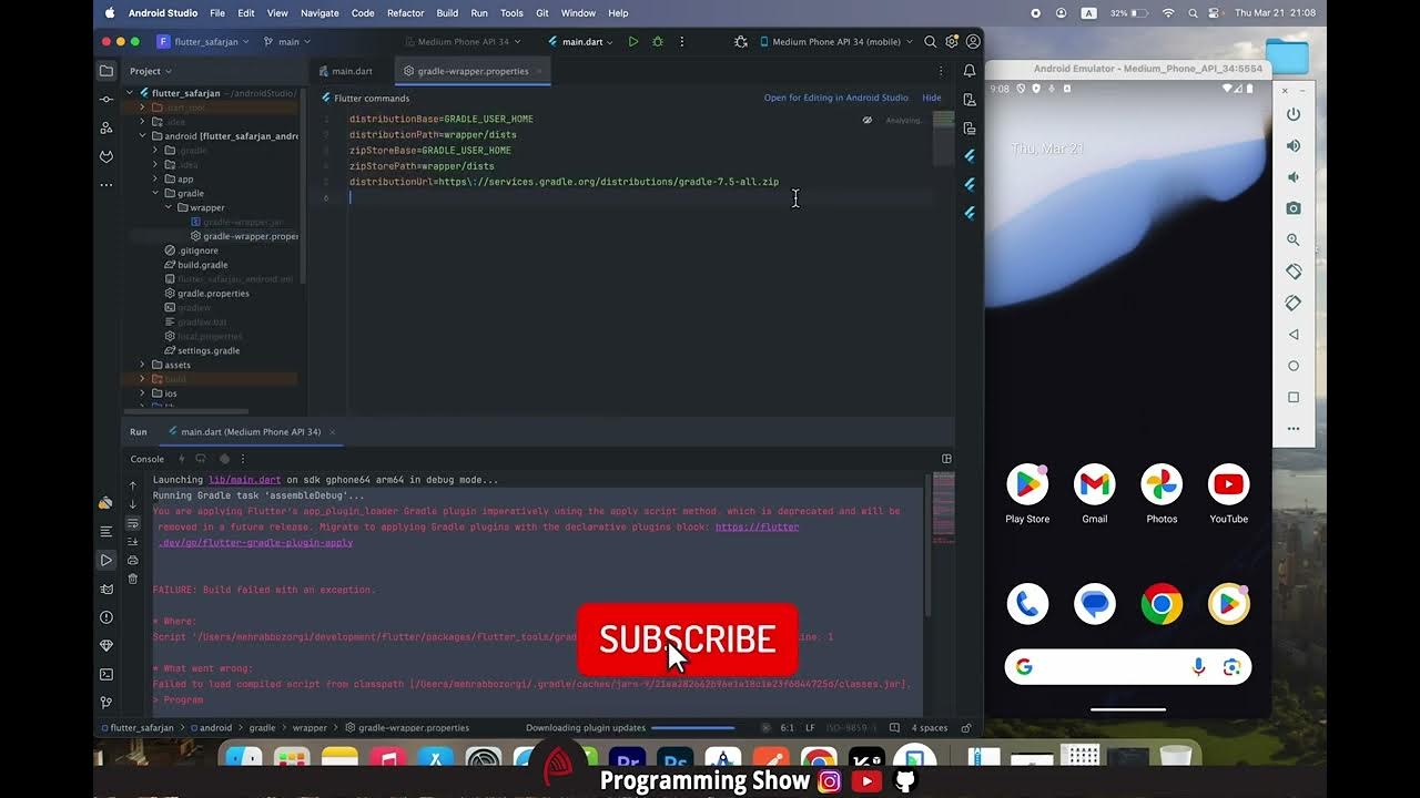 you are applying flutter's app_plugin_loader gradle plugin - YouTube