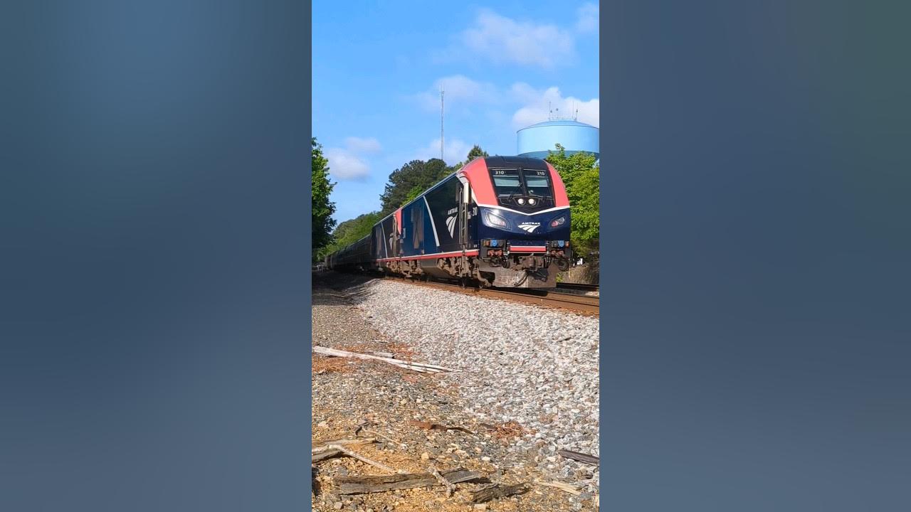 Amtrak Silver Star train P092 approaches Raleigh NC at Powell Drive 5/1/2024 - YouTube