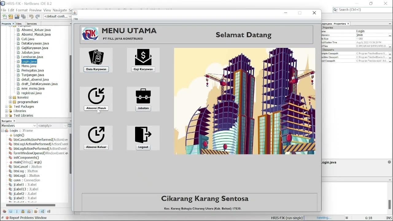 Demo Program Skripsi | Sistem Informasi Absensi Karyawan Berbasis Java Desktop - YouTube
