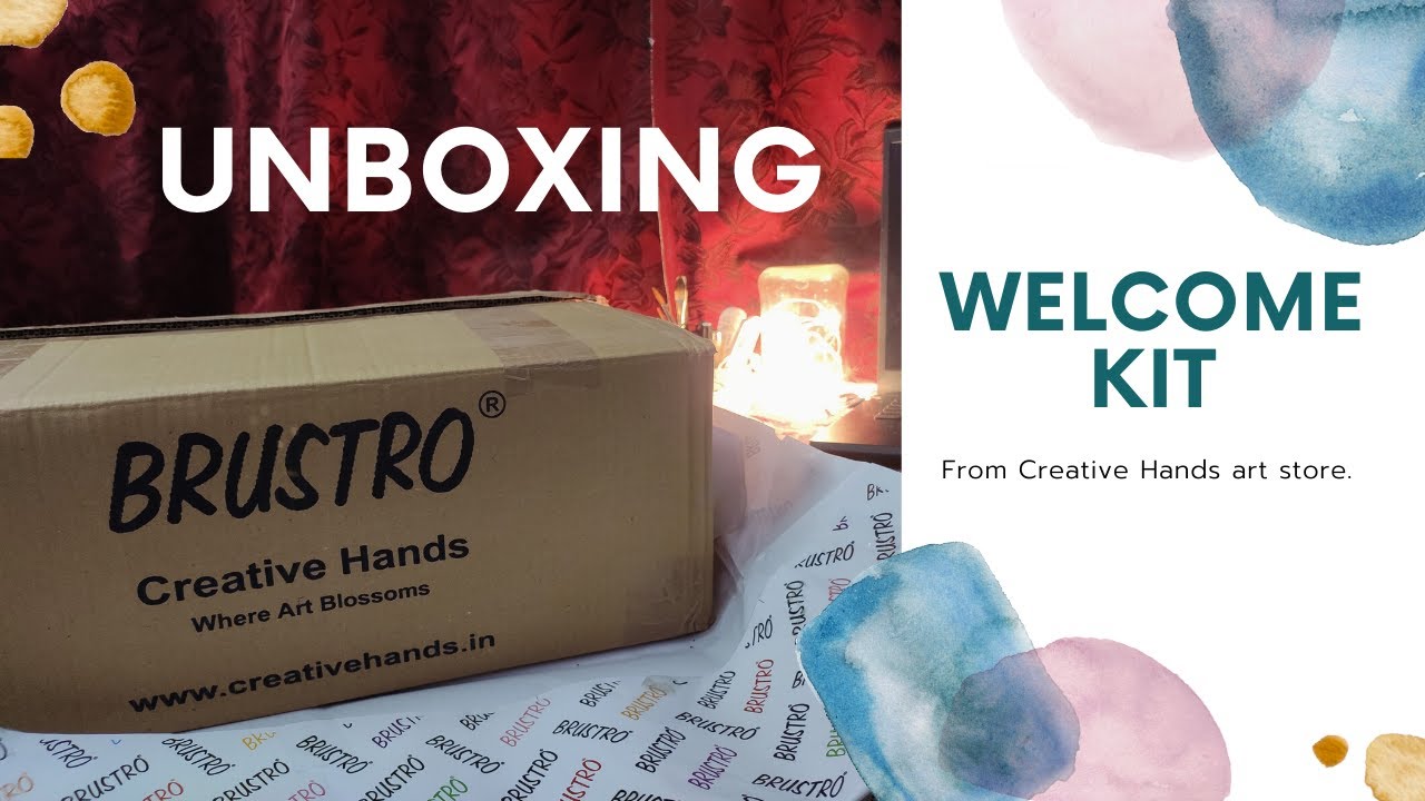 Unboxing ART materials from creative hands store. - YouTube