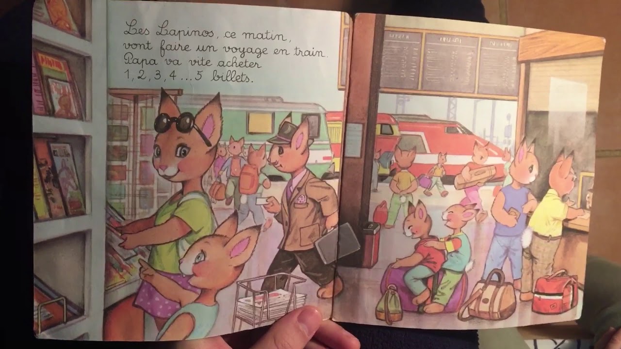 Les lapinos prennent le train - histoires pour enfants - YouTube