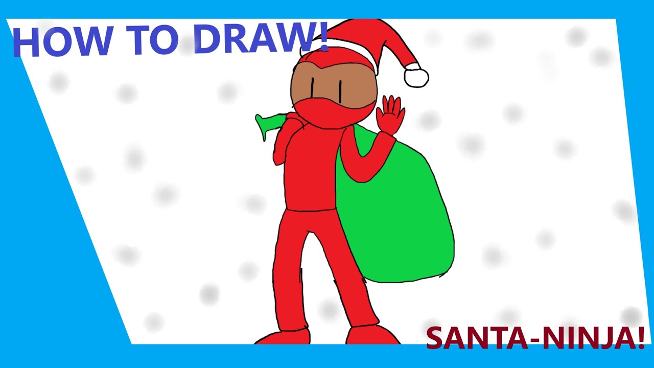 How To Draw SANTA-NINJA! - YouTube