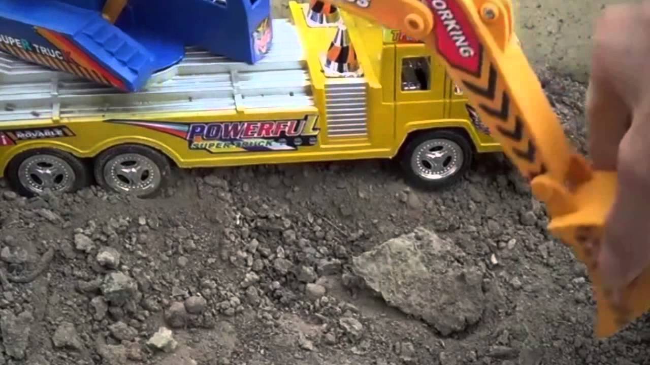 Toys truck - construction toys, Rolland the steamroller - toy cars for ...