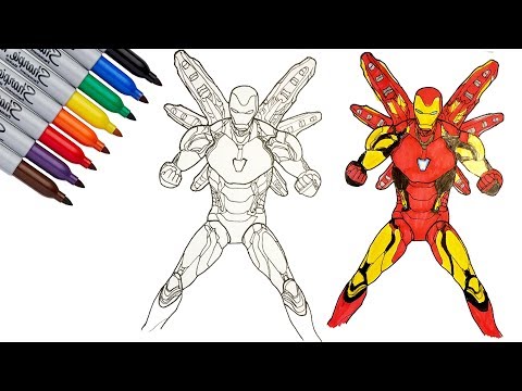 IRON-MAN Mark 85 | Iron-Man ENDGAME Coloring Pages | SAILANY Coloring Kids