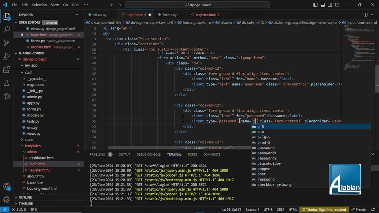 15 Django Authentication Implementing User Authentication in Django - YouTube