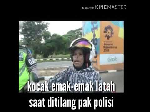 Video lucu terbaru emak-emak latah saat | ditilang pak polisi bikin ngakak abis