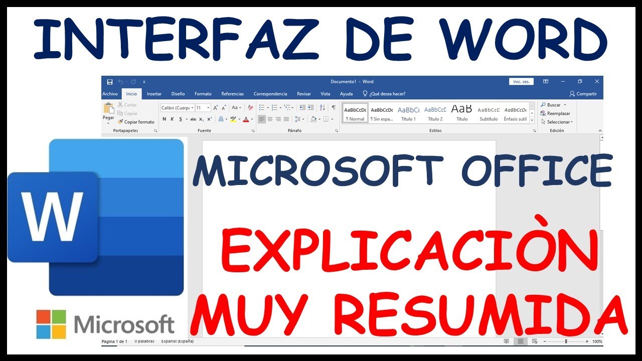 💥🔥 RECONCIENDO LA INTERFAZ DE WORD Explicación resumida pero profunda ...
