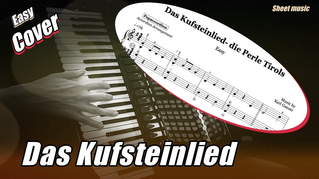 Kufsteinlied-die Perle Tirols | Accordioncover with sheet music/Noten ...