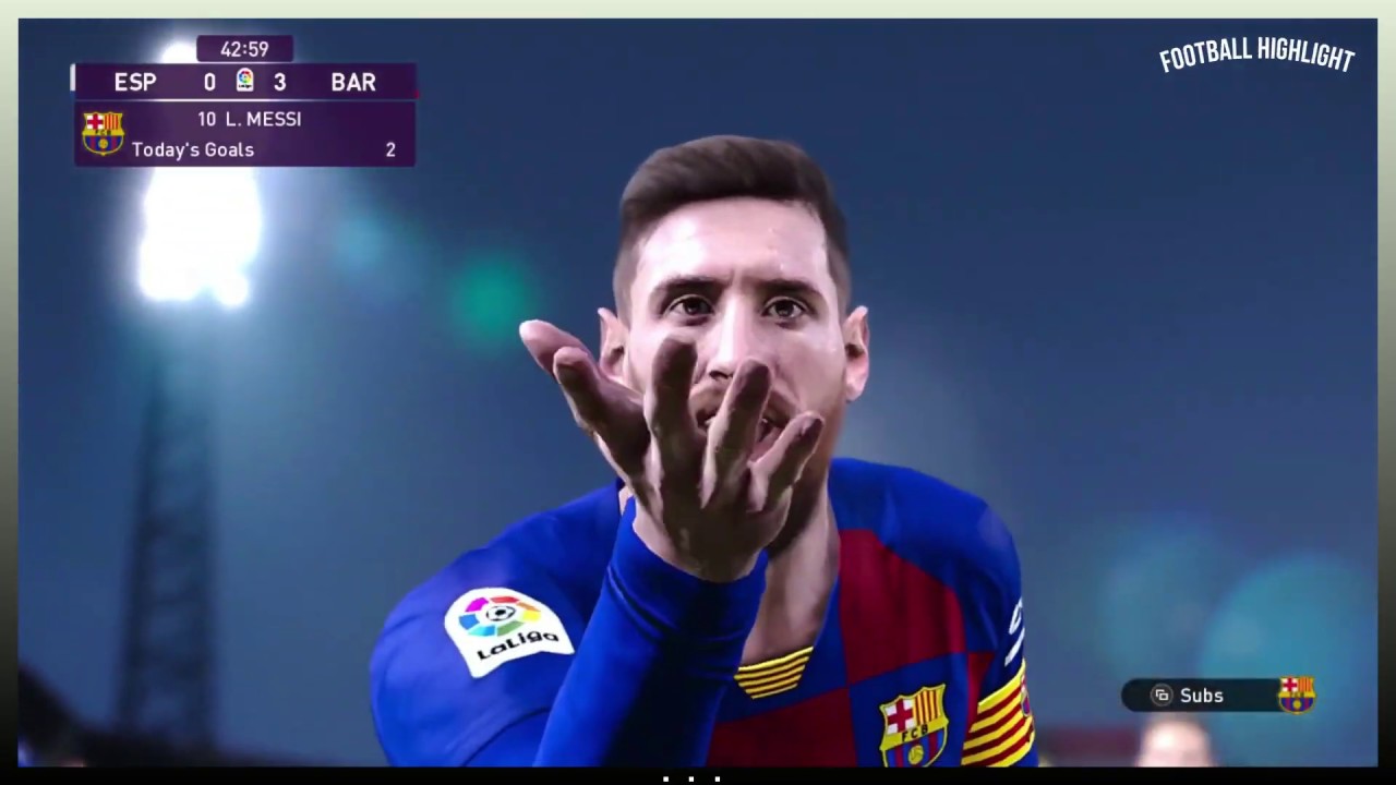 PES 2020 Messi highlight and goals #1 - YouTube