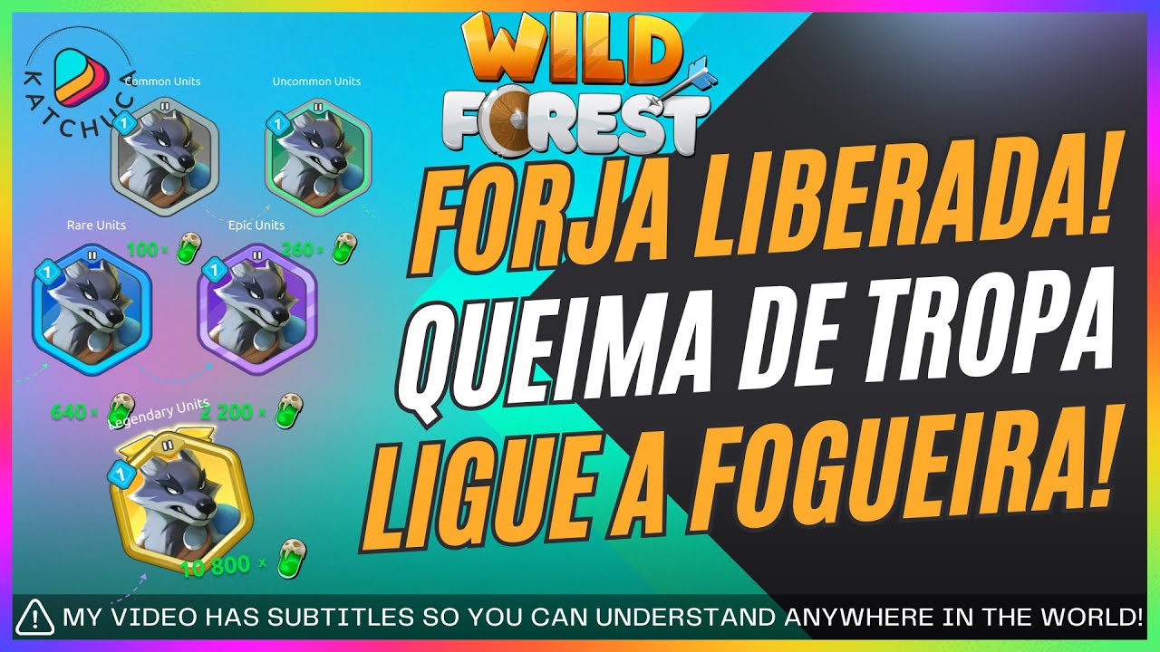 Sistema de Forja no WILD FOREST queima de Tropa e Fogueira com Tokens ...