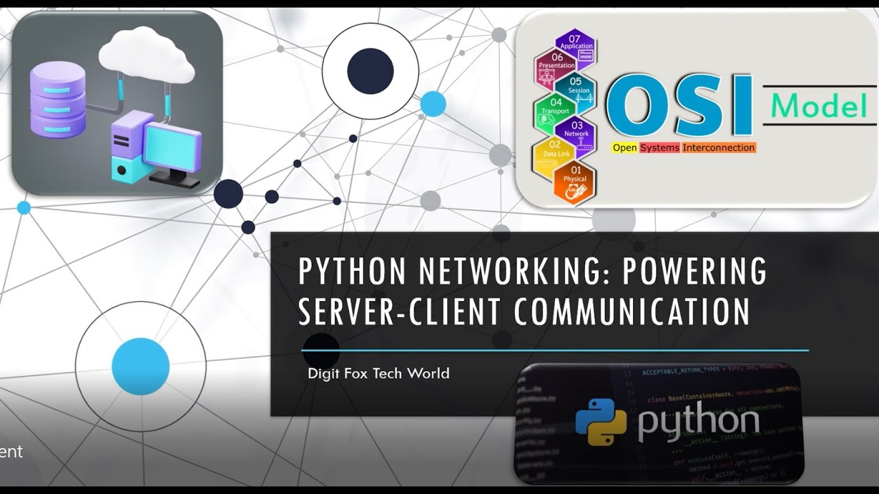 PYTHON NETWORKING - POWERING SERVER-CLIENT COMMUNICATION - YouTube