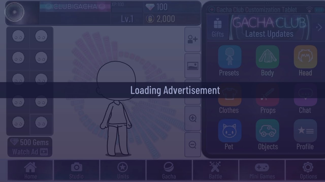 Туториал для Loading Advertisement || Gacha Club - YouTube