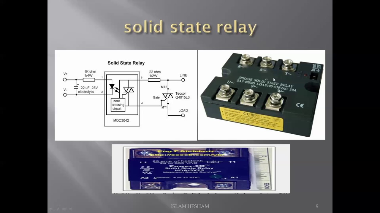 solid stste relay &latch relay - YouTube