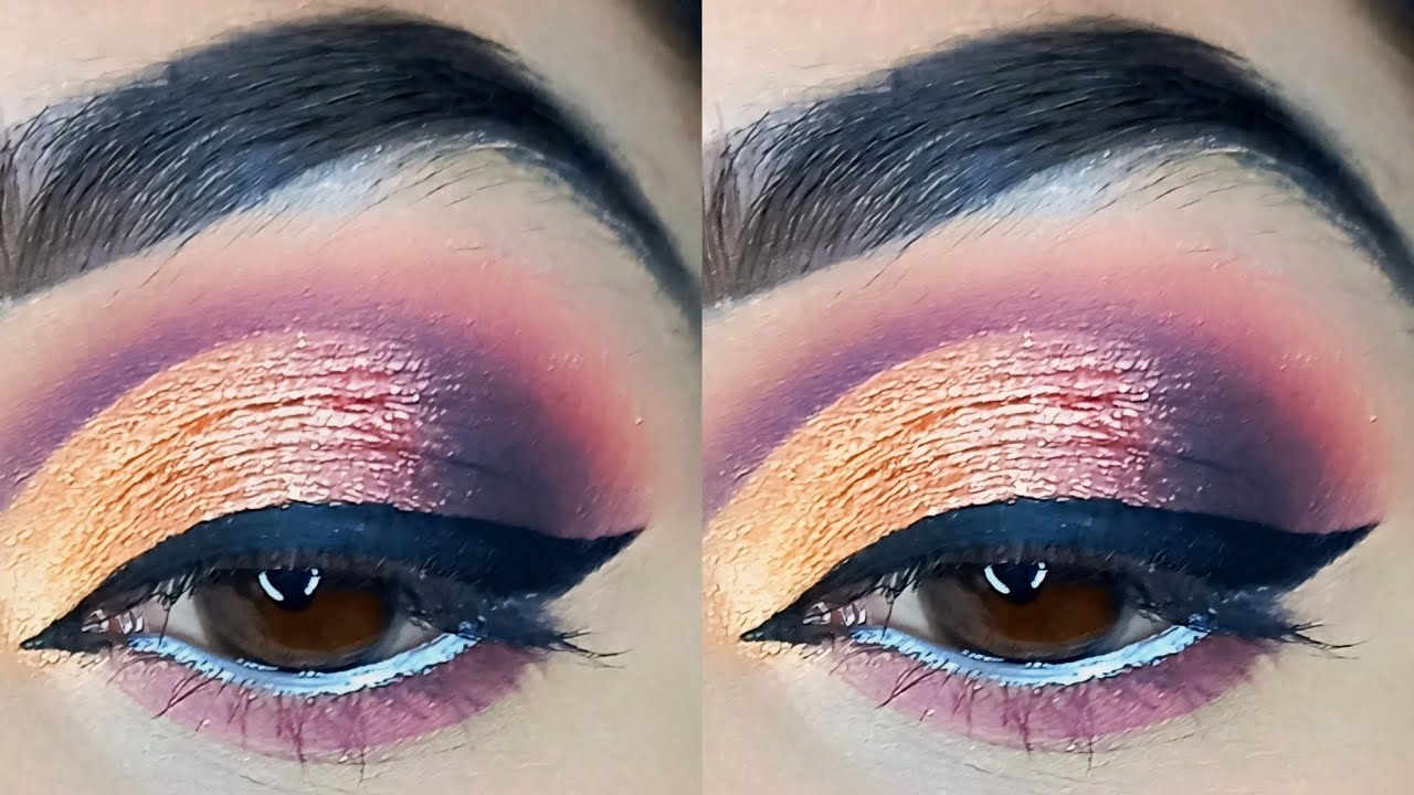 Soft pink cut crease eyemakeup tutorial || simple cut crease eyemakeup ...