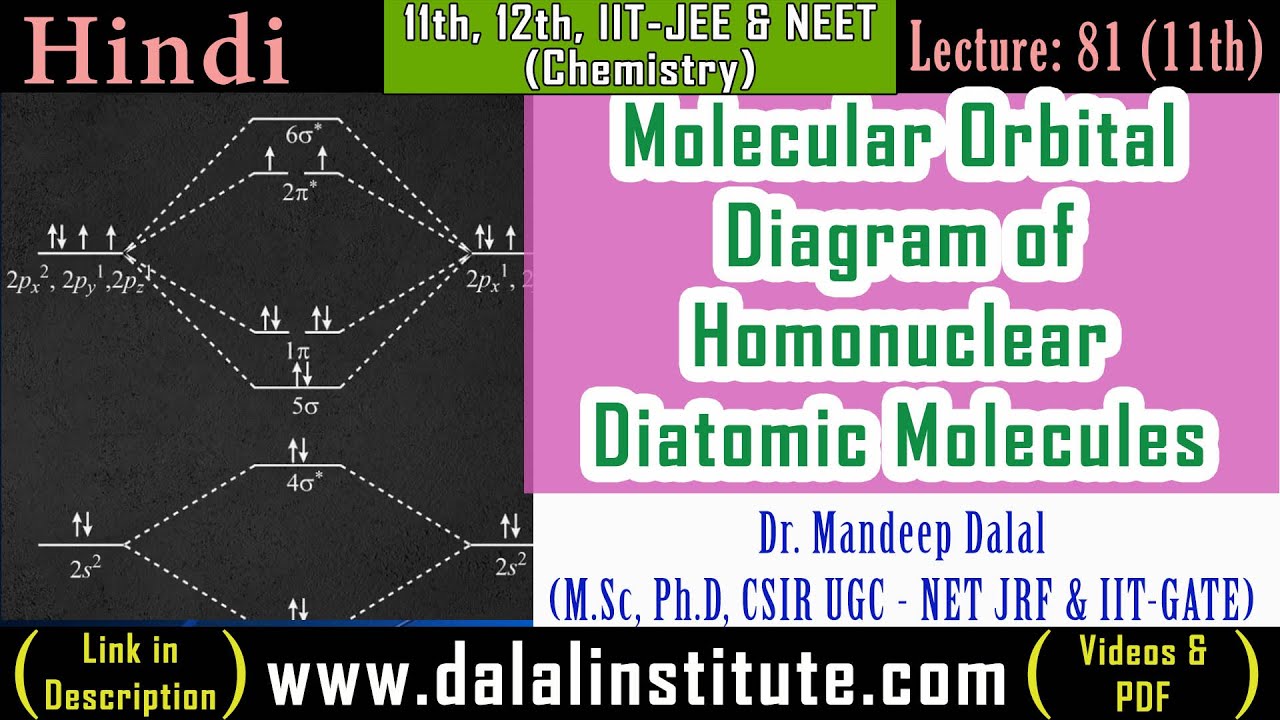 Molecular Orbital Diagram of Homonuclear Diatomic Molecules | Class ...