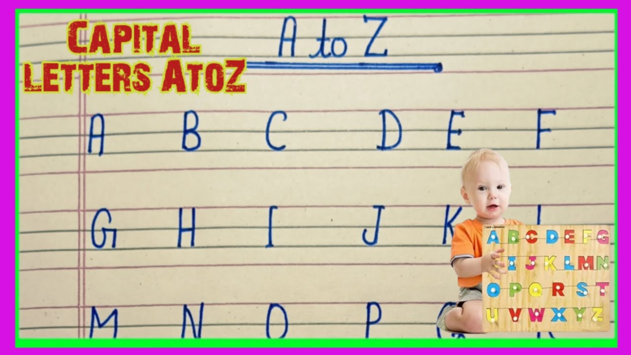 How to write Capital Letters I ABCD Alphabets I Capital Letters Abcd ...