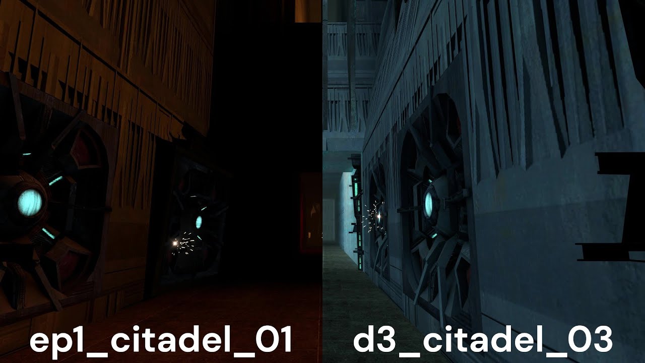 Half-Life 2: Episode 1 Citadel Map Comparison - YouTube